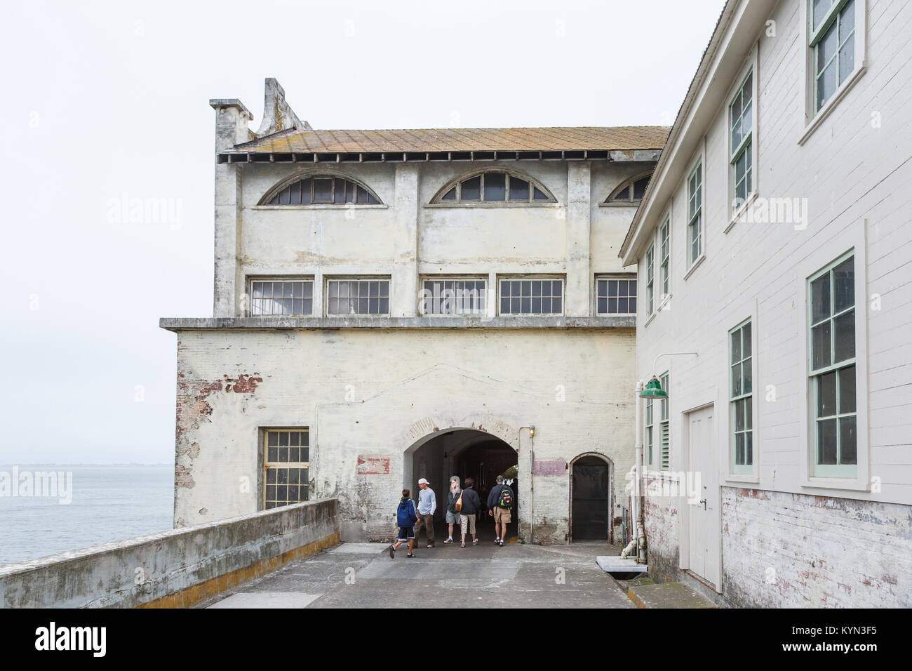 Alcatraz Electrical Repair and Military Dorm Guardhouse buildings ...