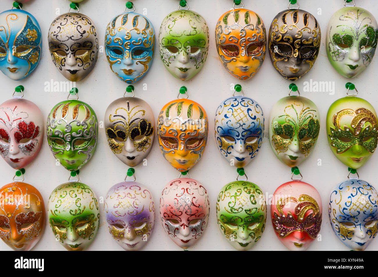 Venetian masks, Venice carnival Stock Photo - Alamy