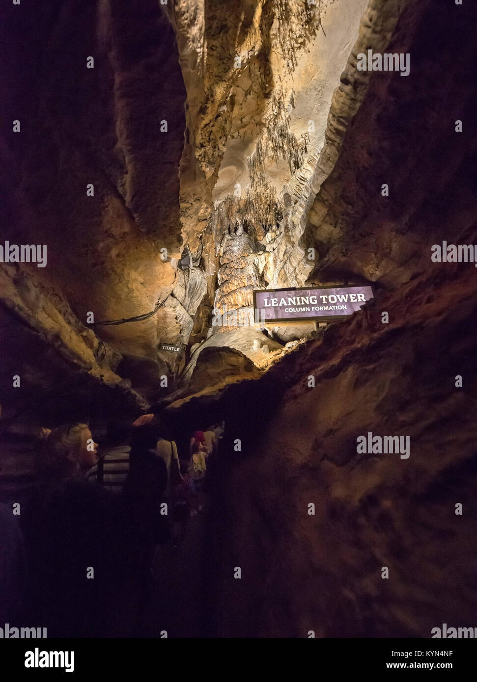 Ruby Falls is located at Lookout Mountain near Chattanooga, Tennessee ...