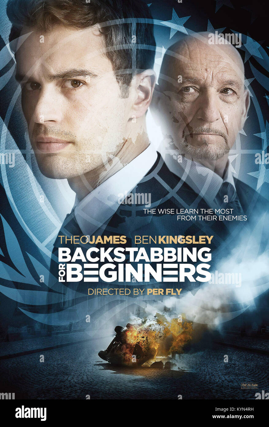 BACKSTABBING FOR BEGINNERS, (aka DOBBELTSPIL), poster, from left, Theo ...