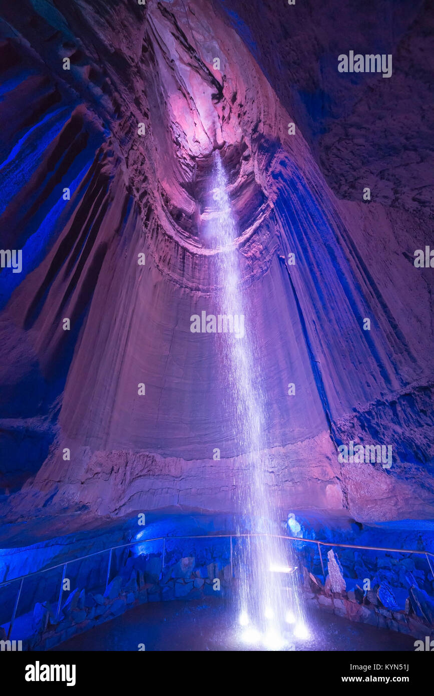 Ruby Falls is located at Lookout Mountain near Chattanooga, Tennessee ...
