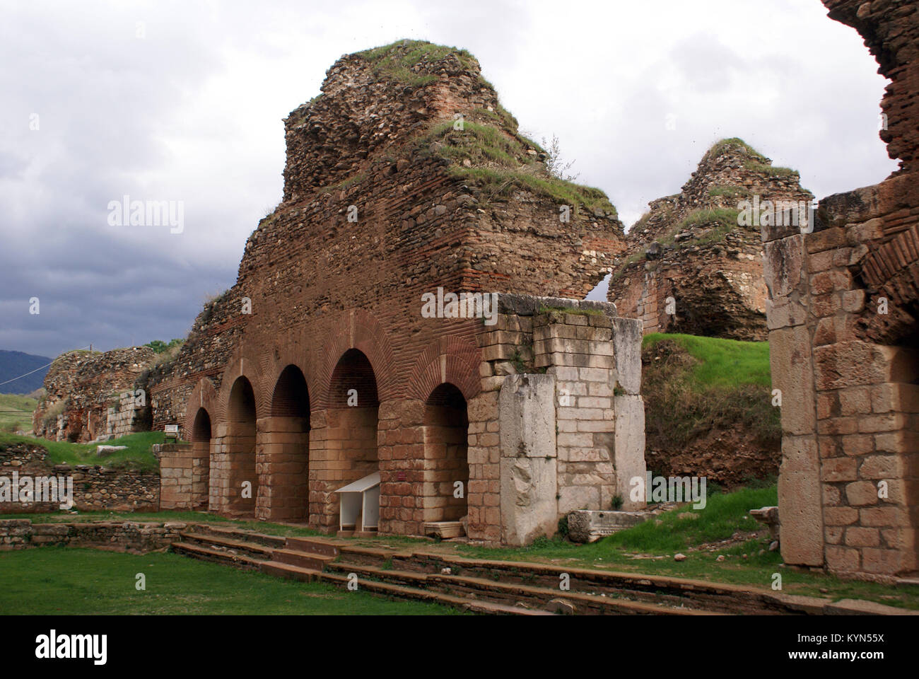 Ruins of roman bath in SArdis, Turkey Stock Photo - Alamy