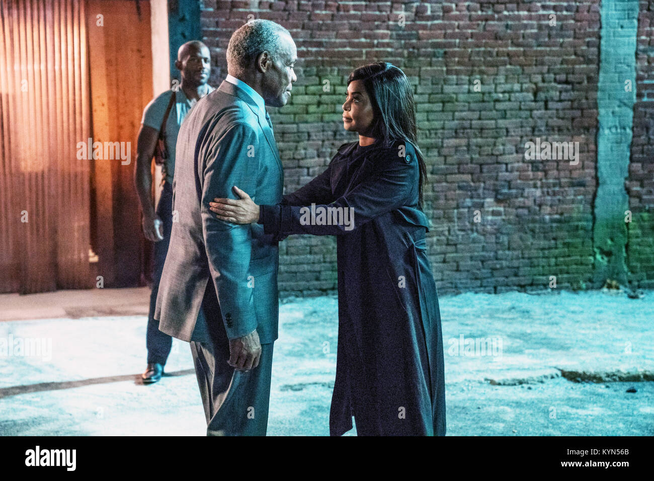 PROUD MARY, l-r: Billy Brown, Danny Glover, Taraji P. Henson, 2018. ph ...