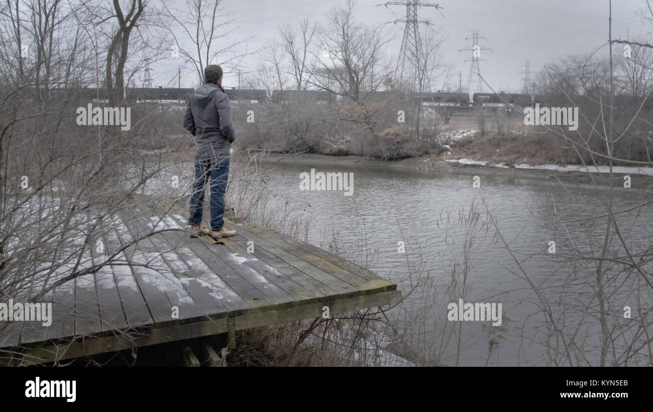 WHAT LIES UPSTREAM, Director Cullen Hoback, at the Flint River, Flint ...