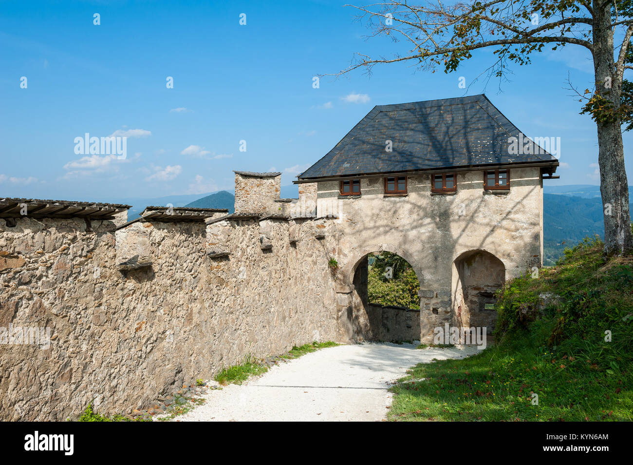 One of the 14 fortified gates of Hochosterwitz Castle, Carinthia ...