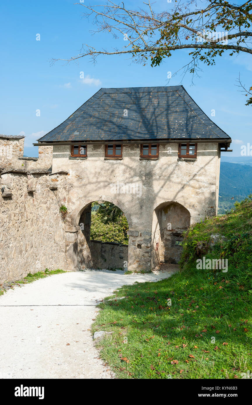 One of the 14 fortified gates of Hochosterwitz Castle, Carinthia ...