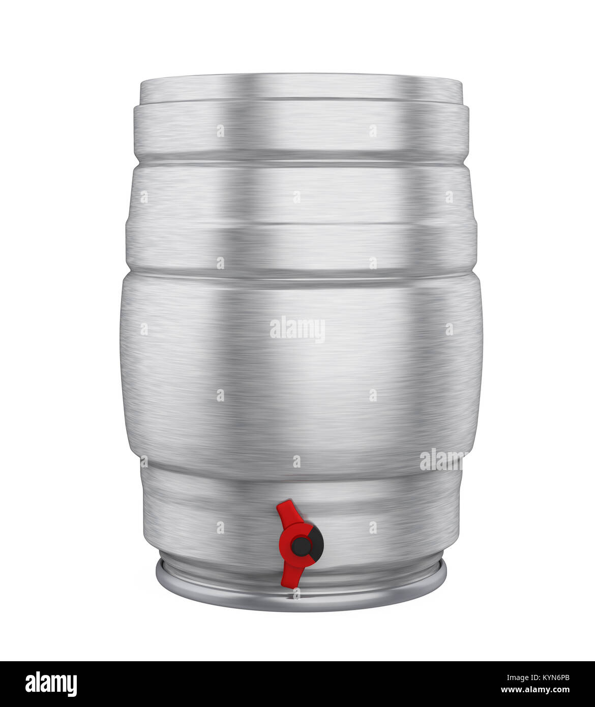 Metal Beer Keg Isolated Stock Photo - Alamy