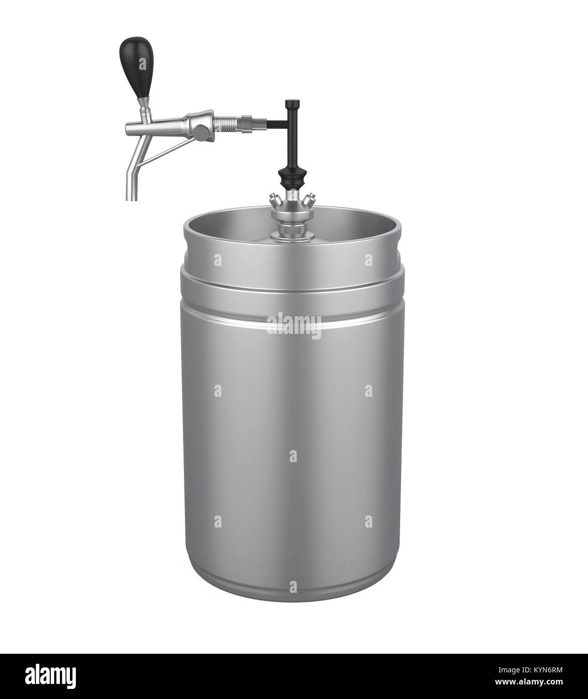 Metal Beer Keg Isolated Stock Photo - Alamy