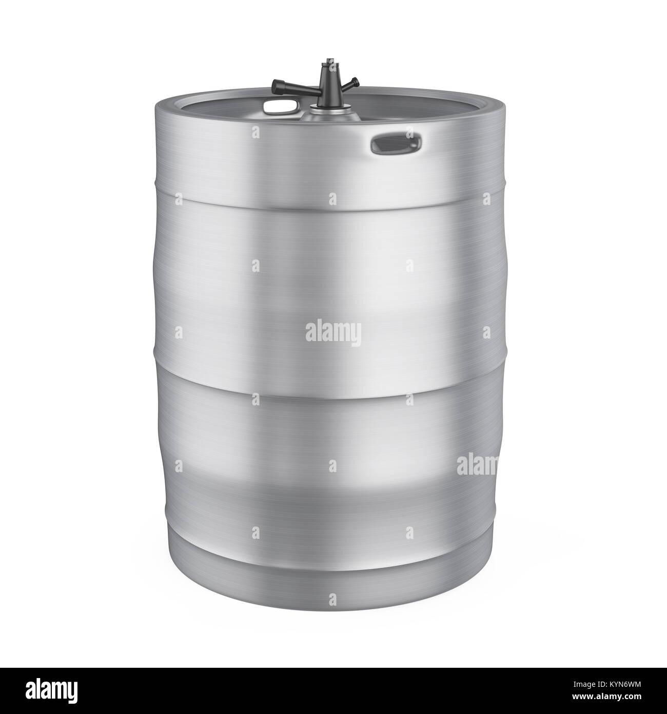 Metal Beer Keg Isolated Stock Photo - Alamy