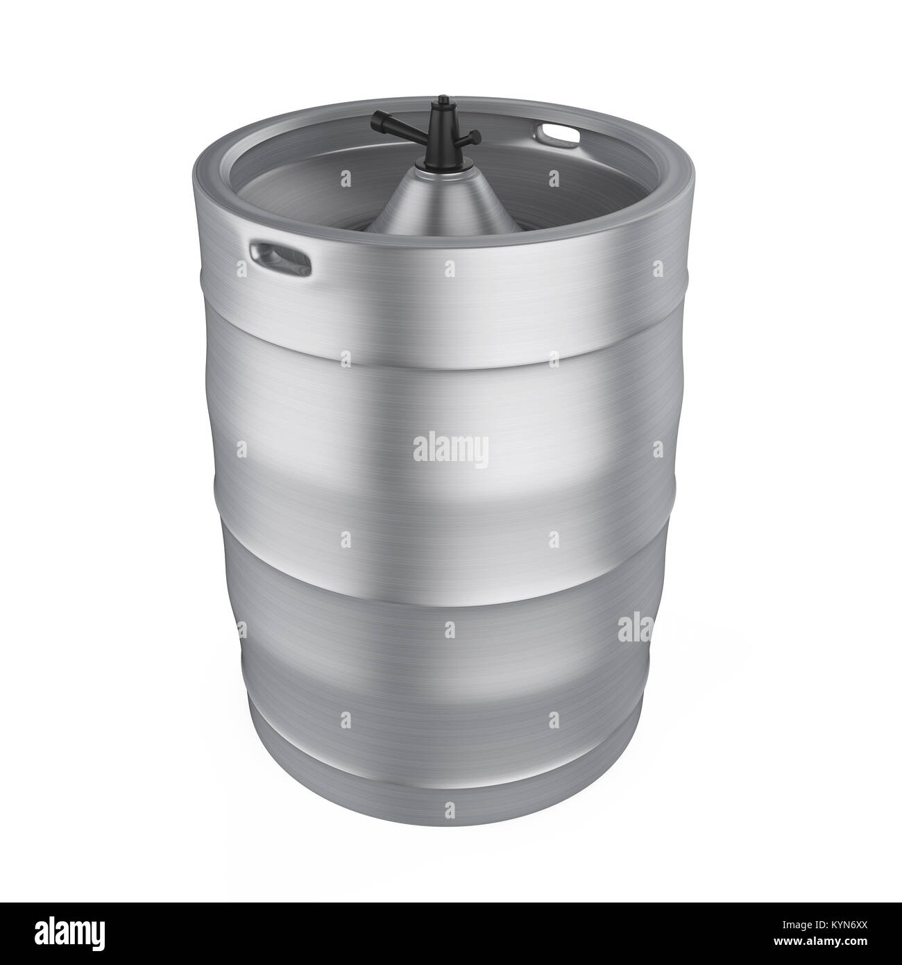 Metal Beer Keg Isolated Stock Photo - Alamy