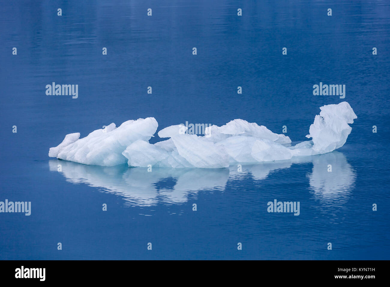 Ice floe floating in Arctic Ocean near Spitsbergen / Svalbard Stock ...