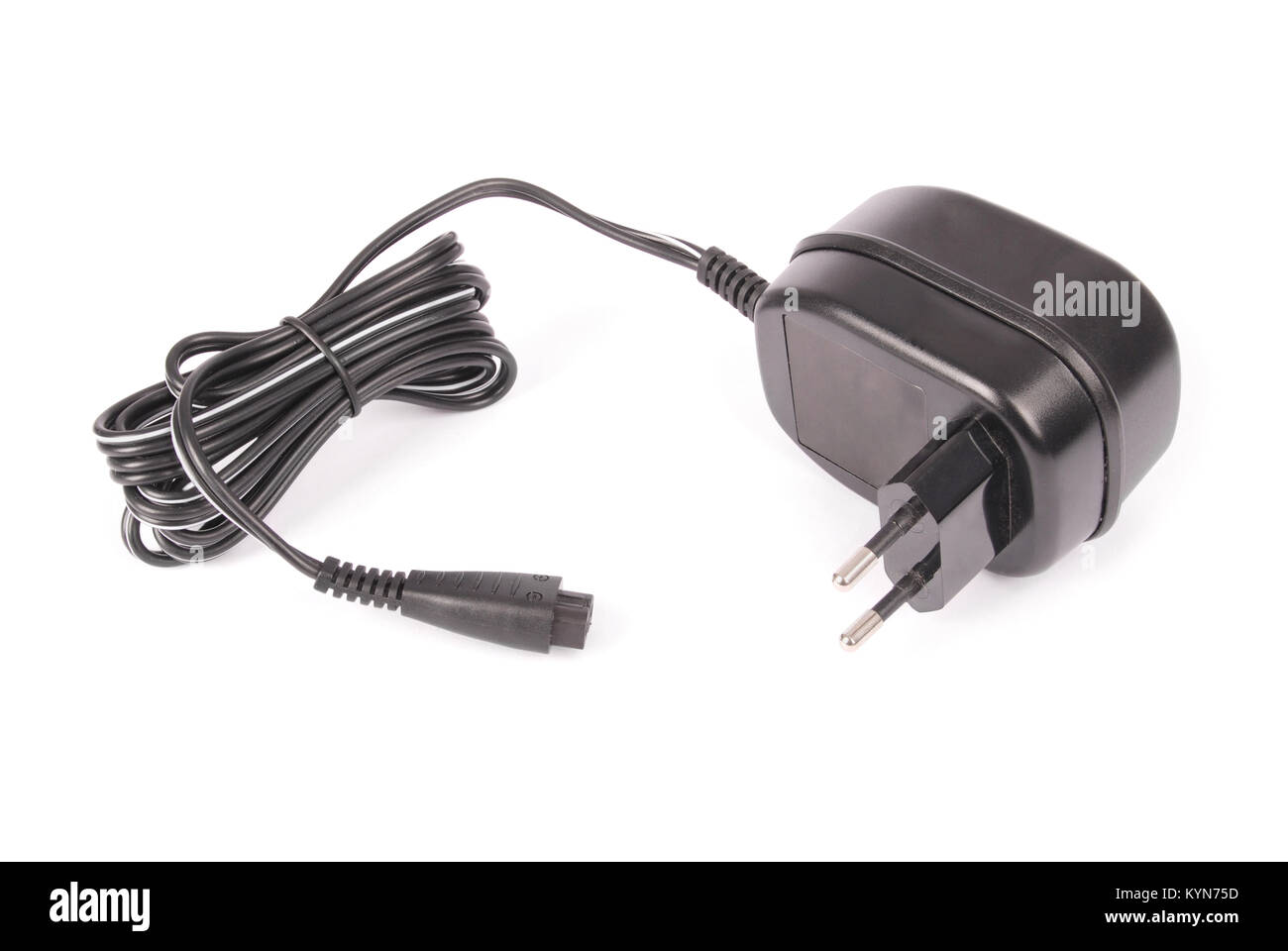 Electric shaver charger isolated on white background Stock Photo - Alamy