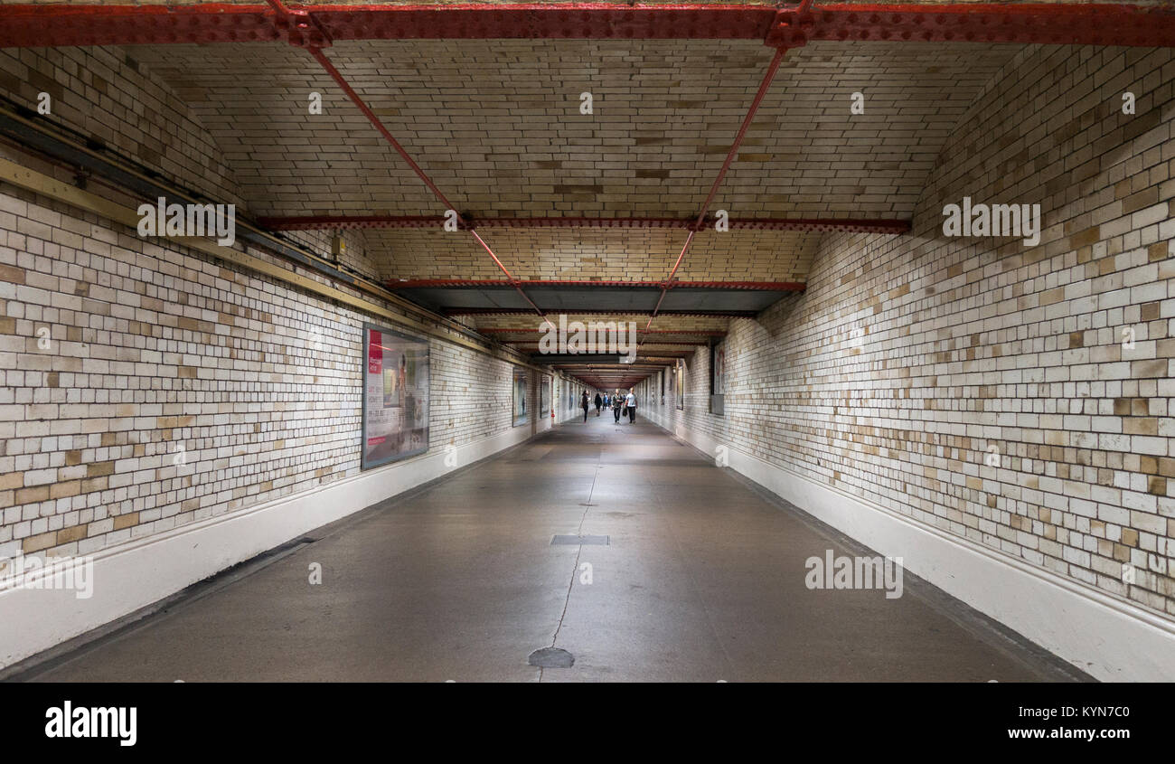 Subway beneath the road leading to South Kensington underground tube ...
