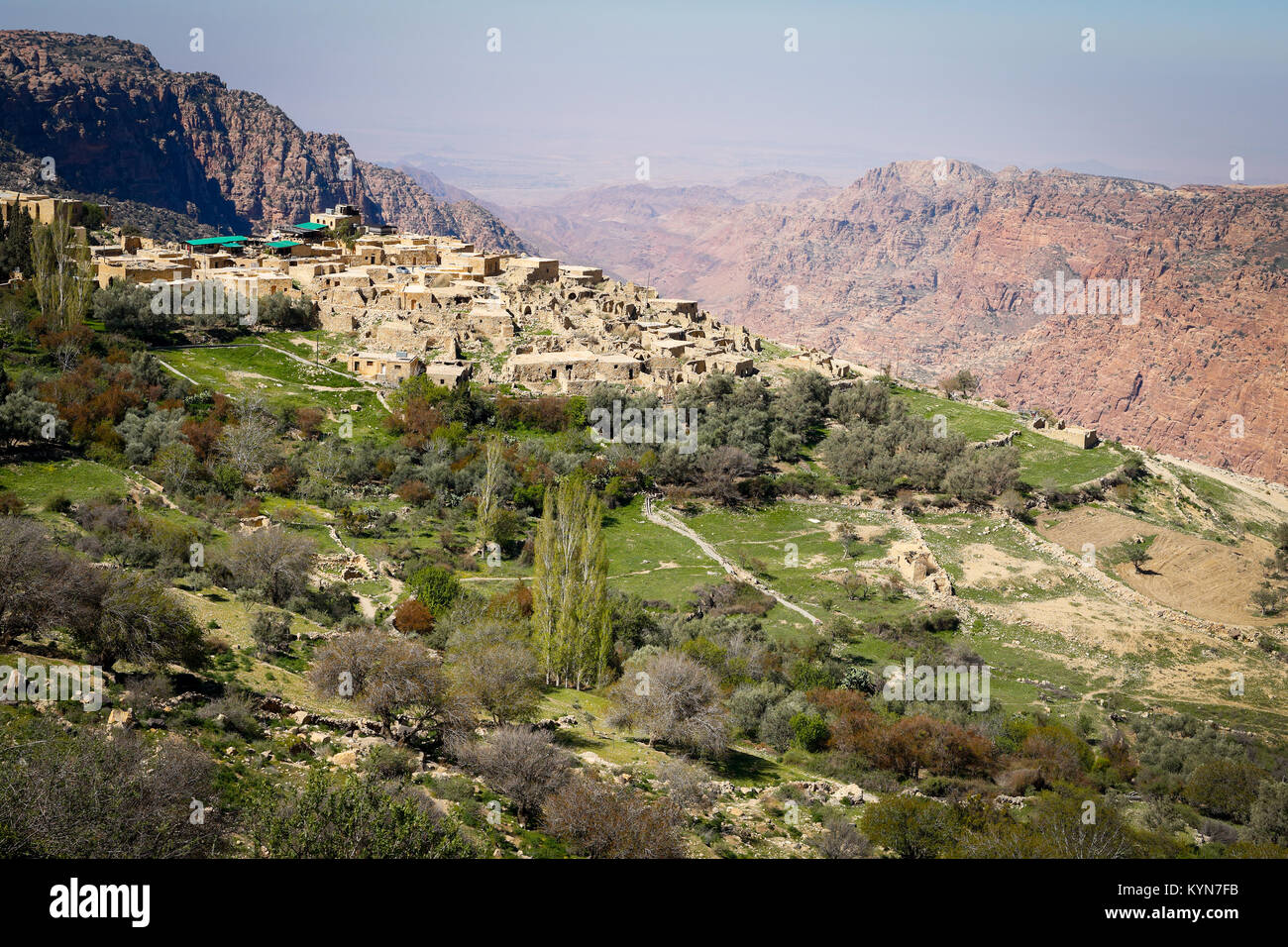 Dana village, Jordan Stock Photo - Alamy