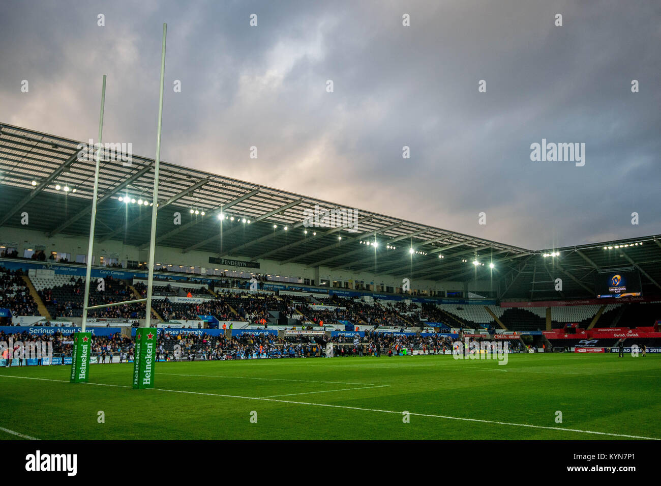 SWANSEA, WALES - OCTOBER 15: General views of the Liberty Stadium ...