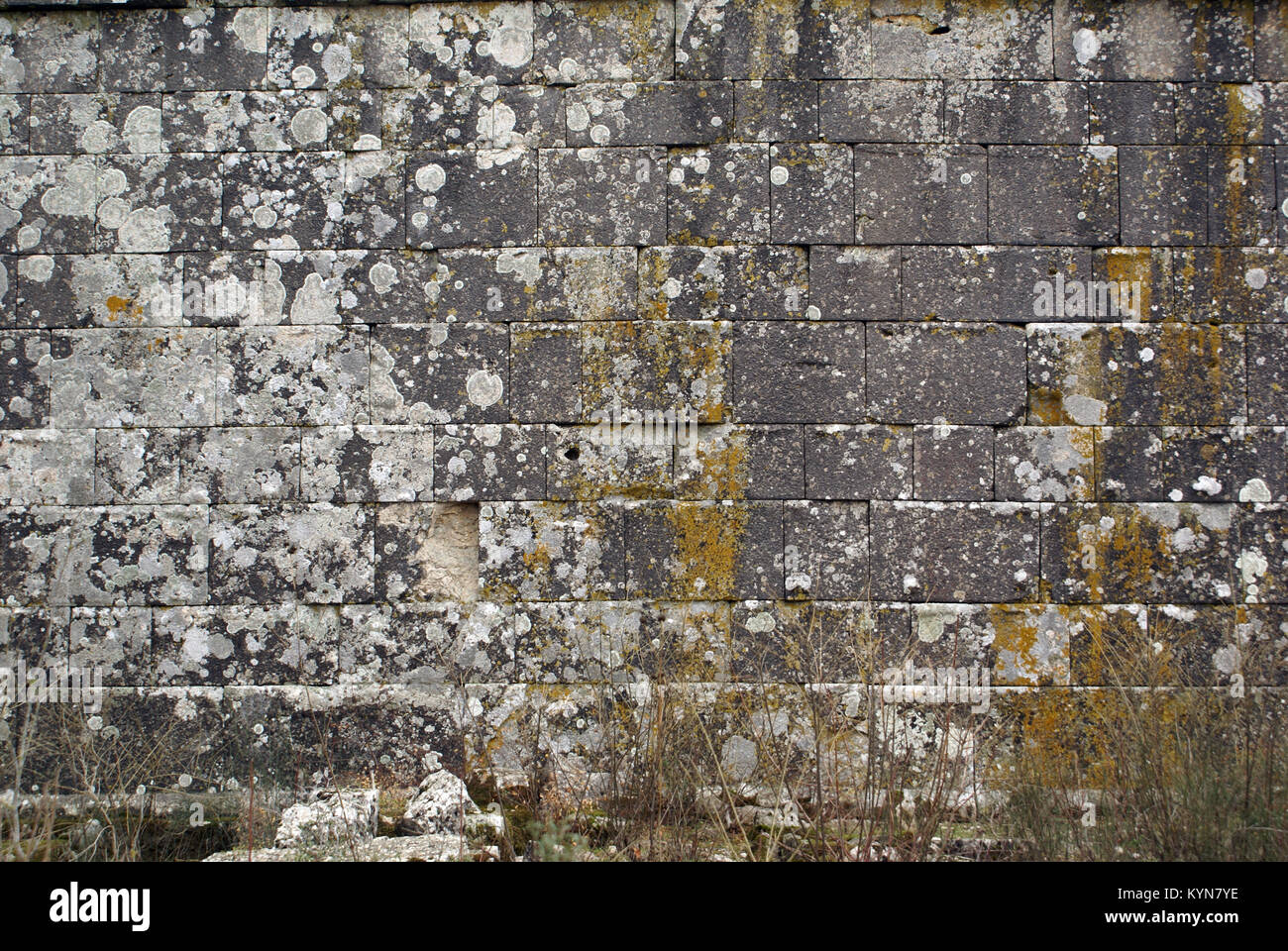 Stone wall in Termessos near Antalya Stock Photo - Alamy