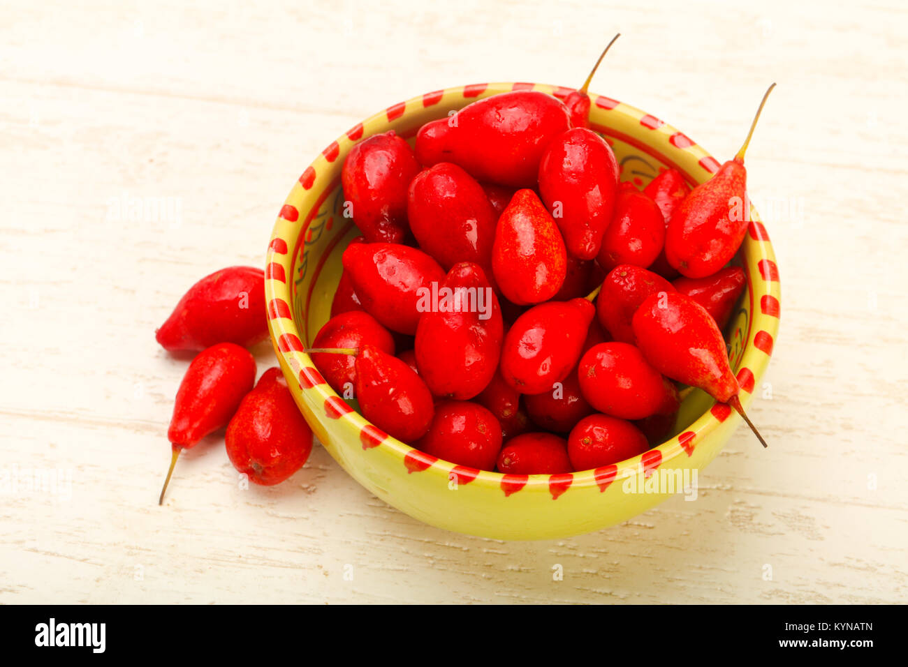 The cornel fruit Stock Photo - Alamy