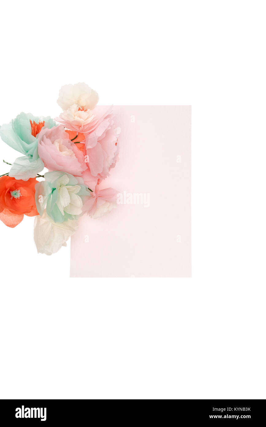 Handmade papercraft flowers isolated hi-res stock photography and ...