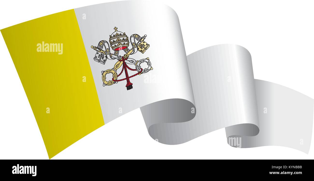Vatican flag, vector illustration Stock Vector Image & Art - Alamy