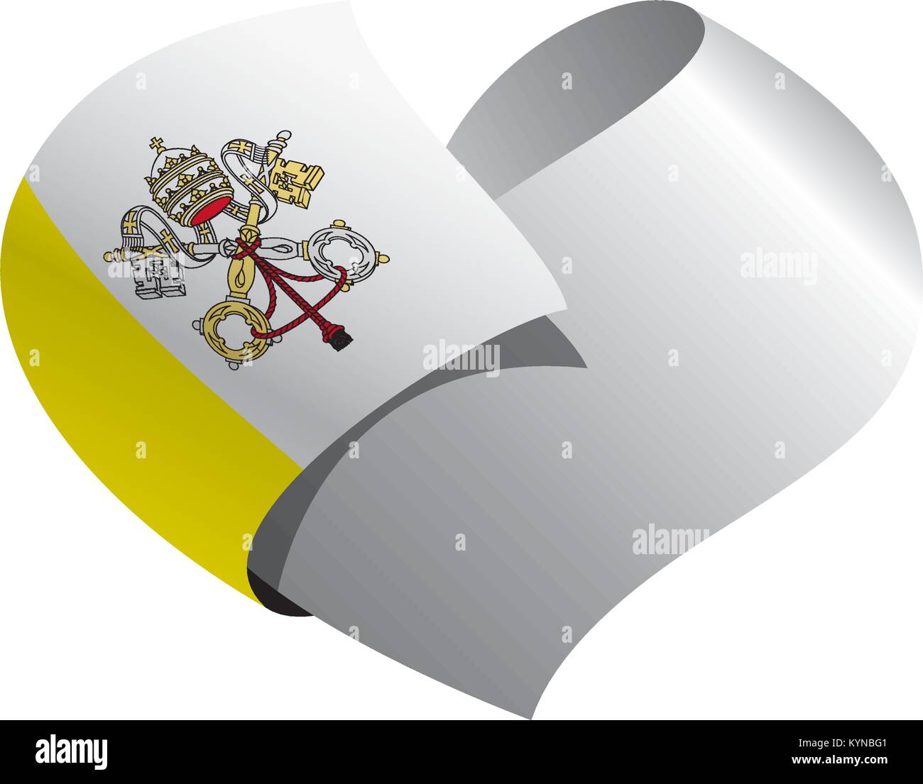 Vatican flag, vector illustration Stock Vector Image & Art - Alamy