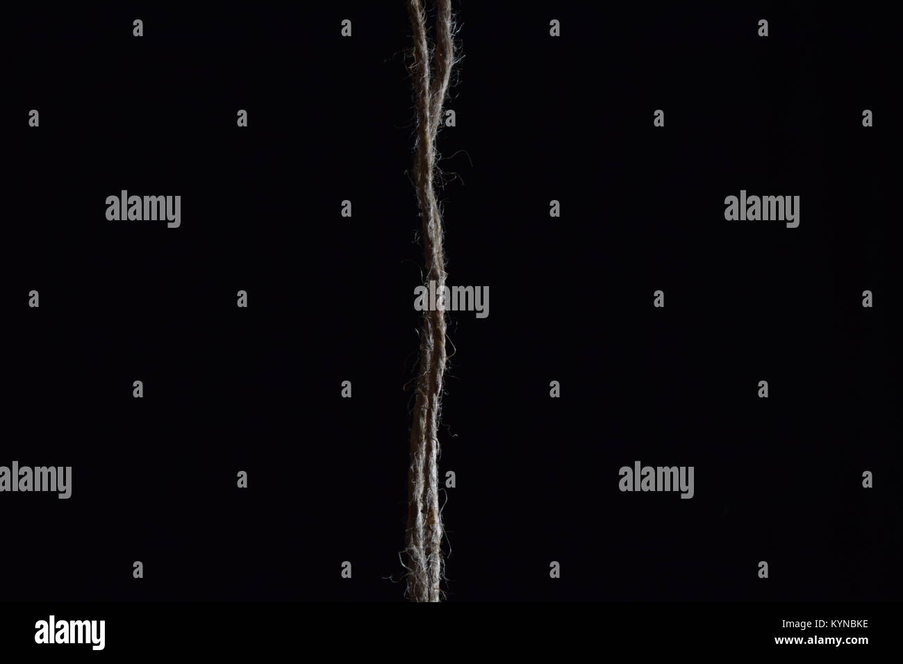 Rope knot black background hi-res stock photography and images - Alamy