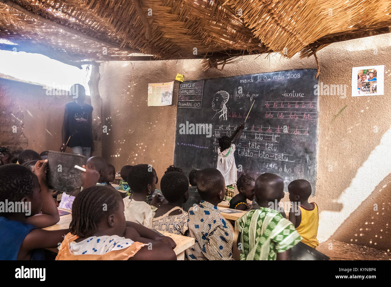Poor African Classroom And Teacher High Resolution Stock Photography ...