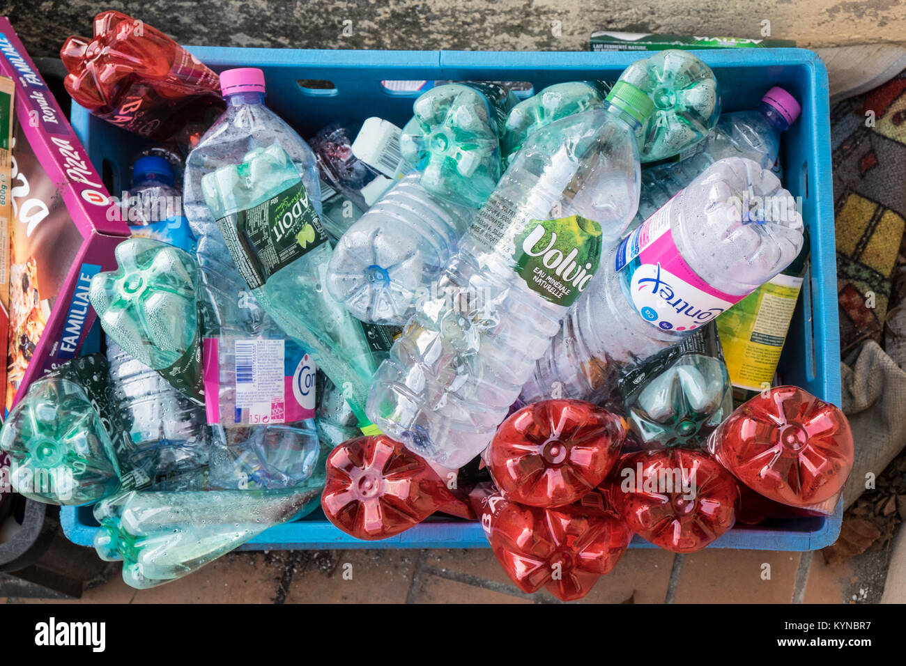 Plastic,bottle,bottles,rubbish,waste,garbage,put,out,for,collection,by ...