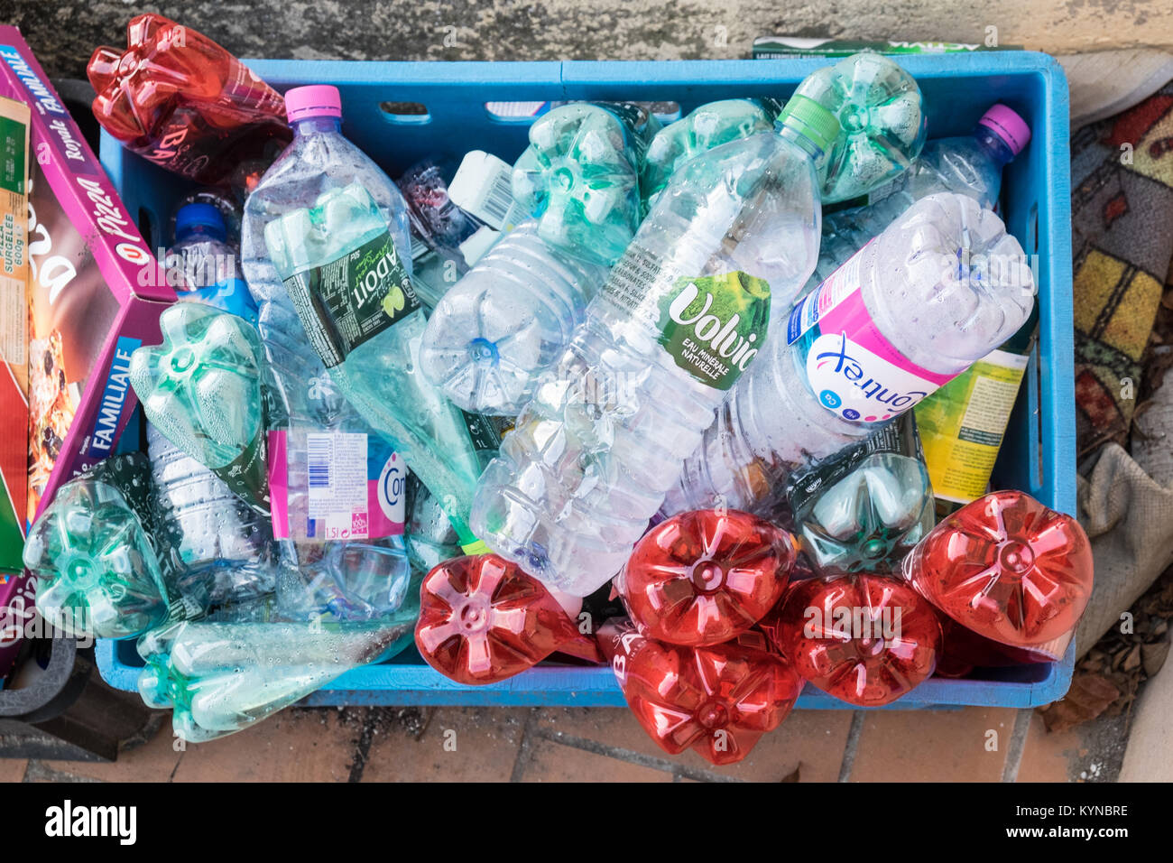 Plastic,bottle,bottles,rubbish,waste,garbage,put,out,for,collection,by ...