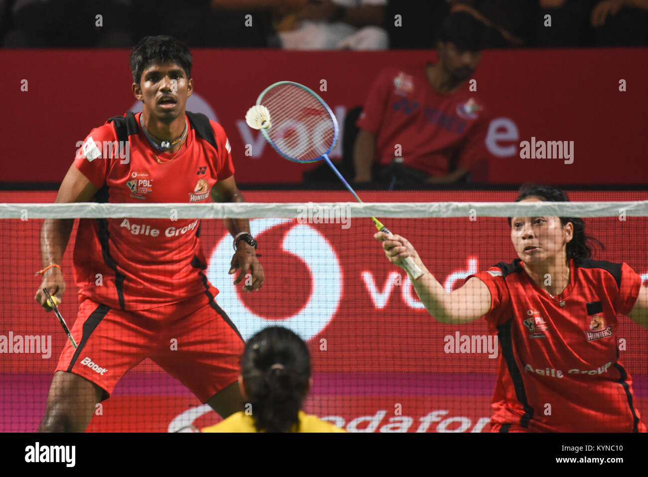 Hyderabad Hunters Mixed Double player Pia Zebadiah Bernade and ...