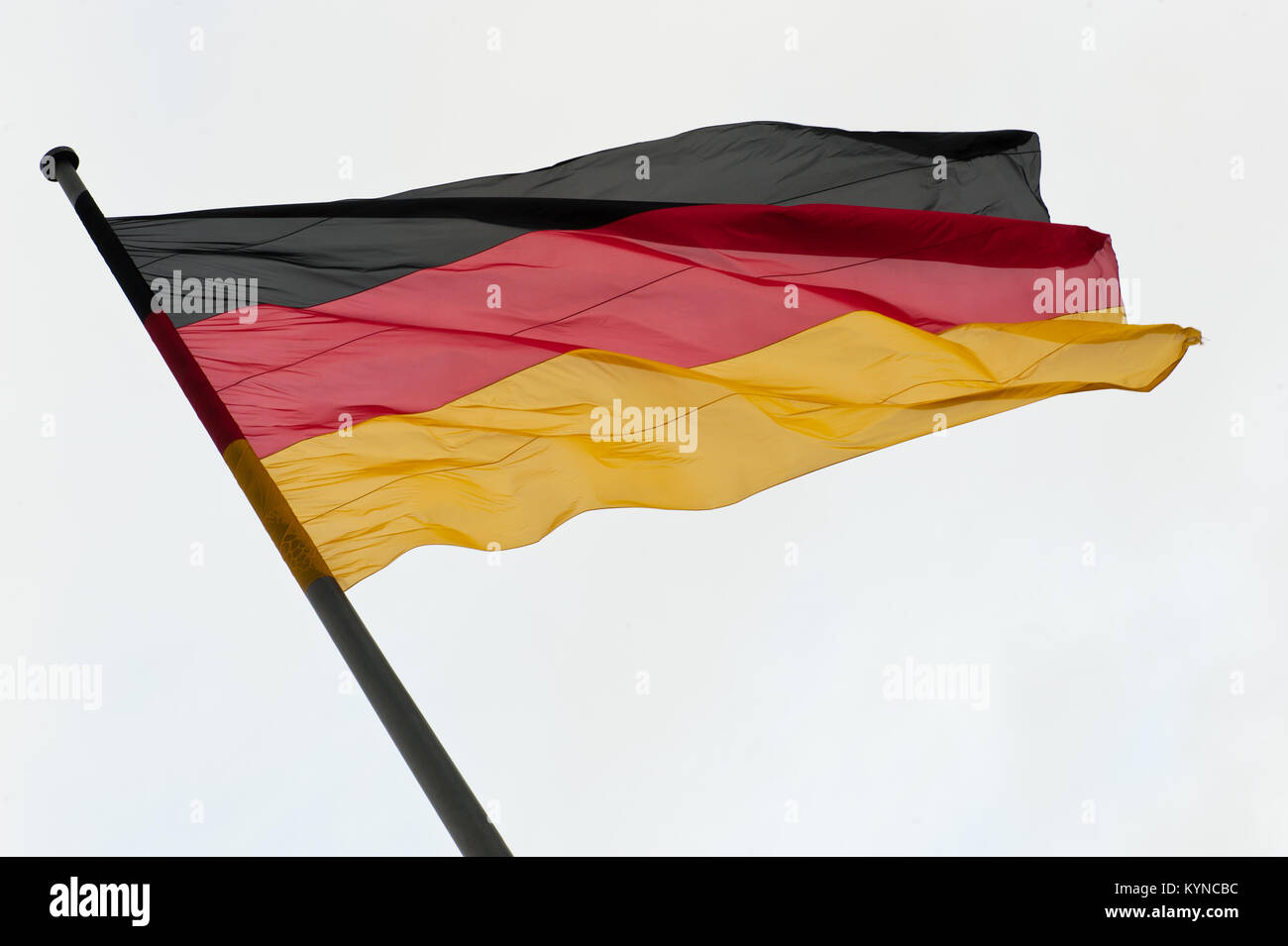 German flag on white background Stock Photo - Alamy