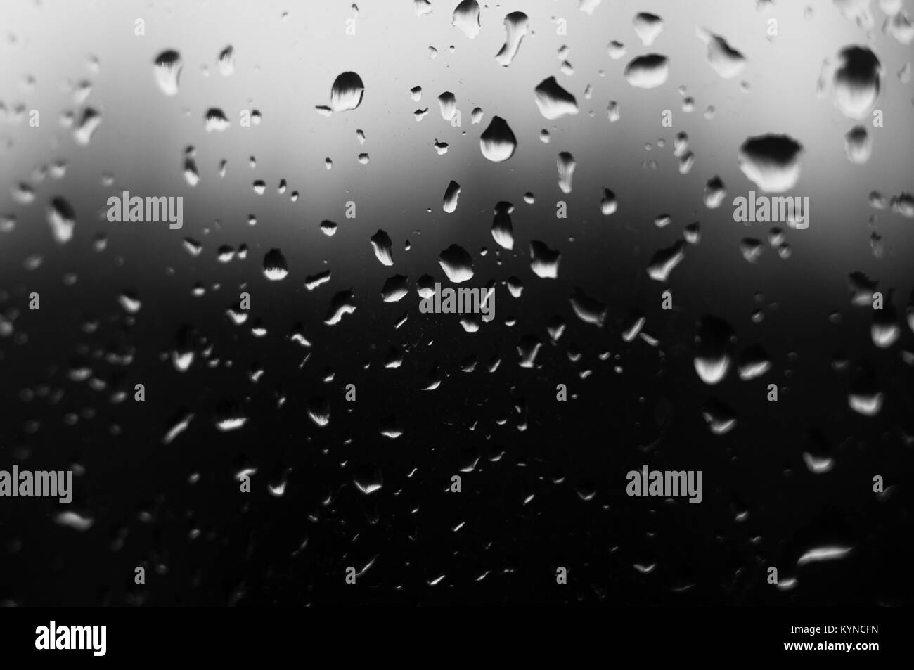 Window in raindrops close up Black and White Stock Photos & Images - Alamy