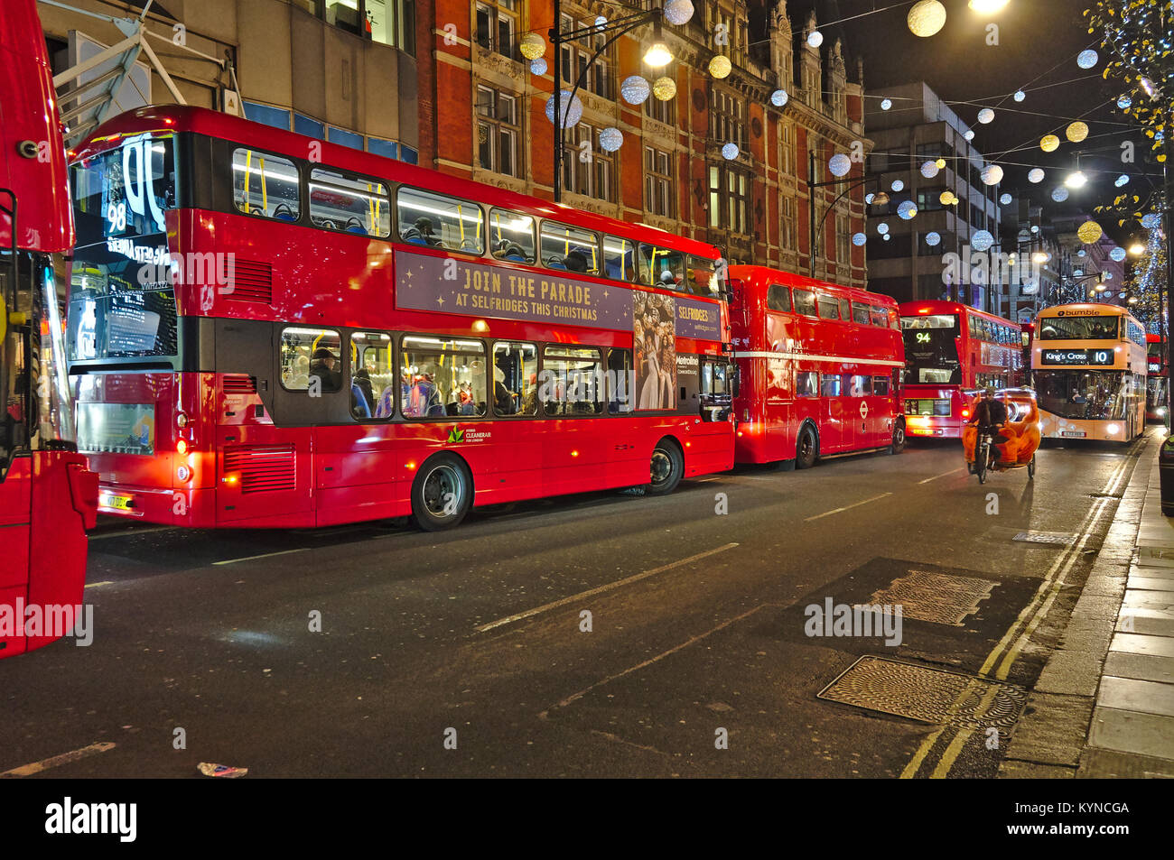 Bus traffic oxford street london hi-res stock photography and images ...