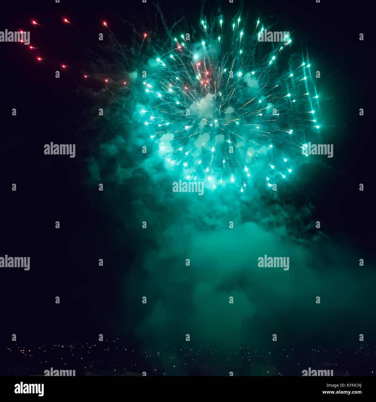 fireworks over the bulgarian Panagurishte city- world fireworks ...