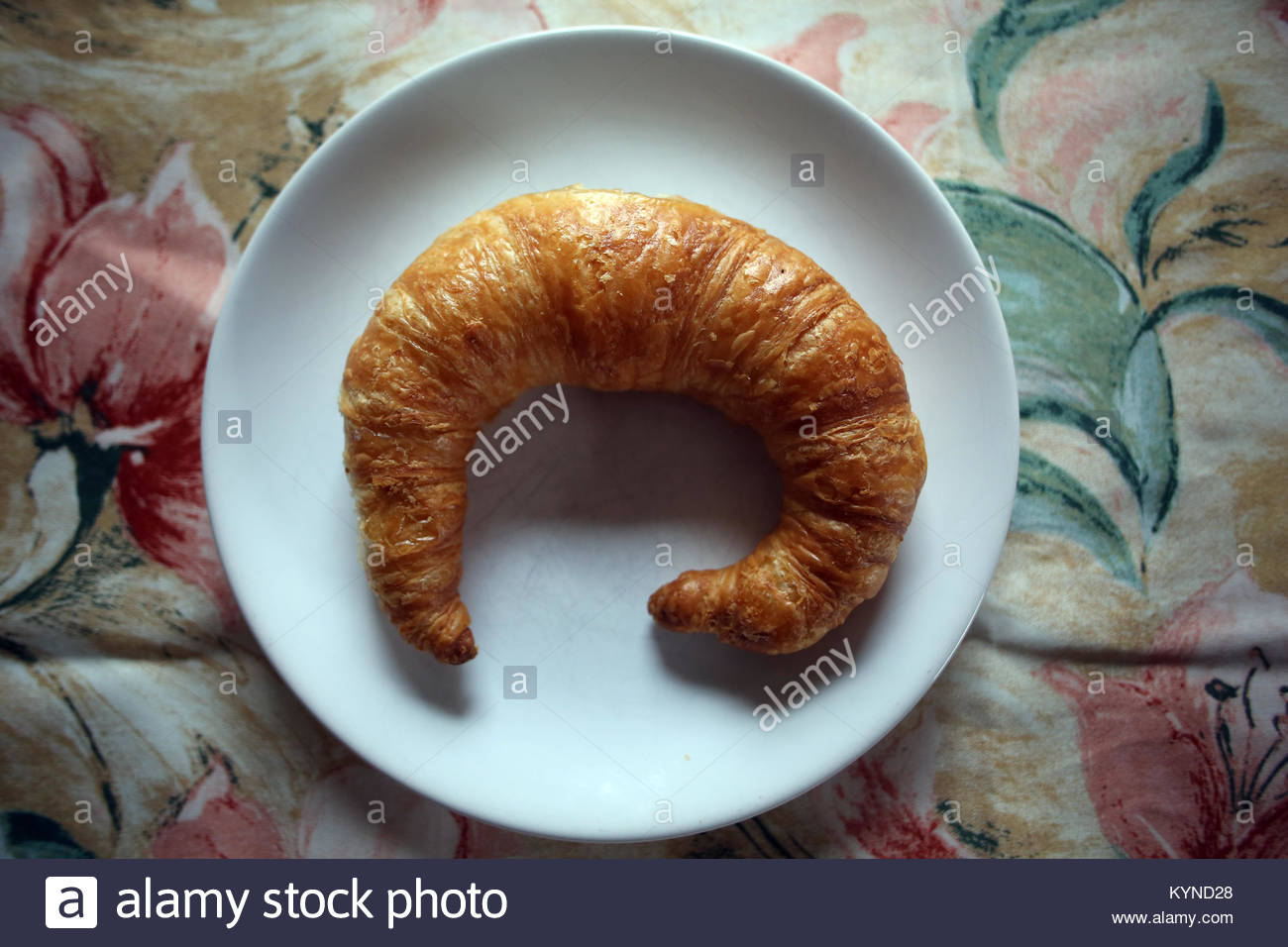 A Bamberger Hornerl (Bamberg Horn), a type of croissant, traditionally ...
