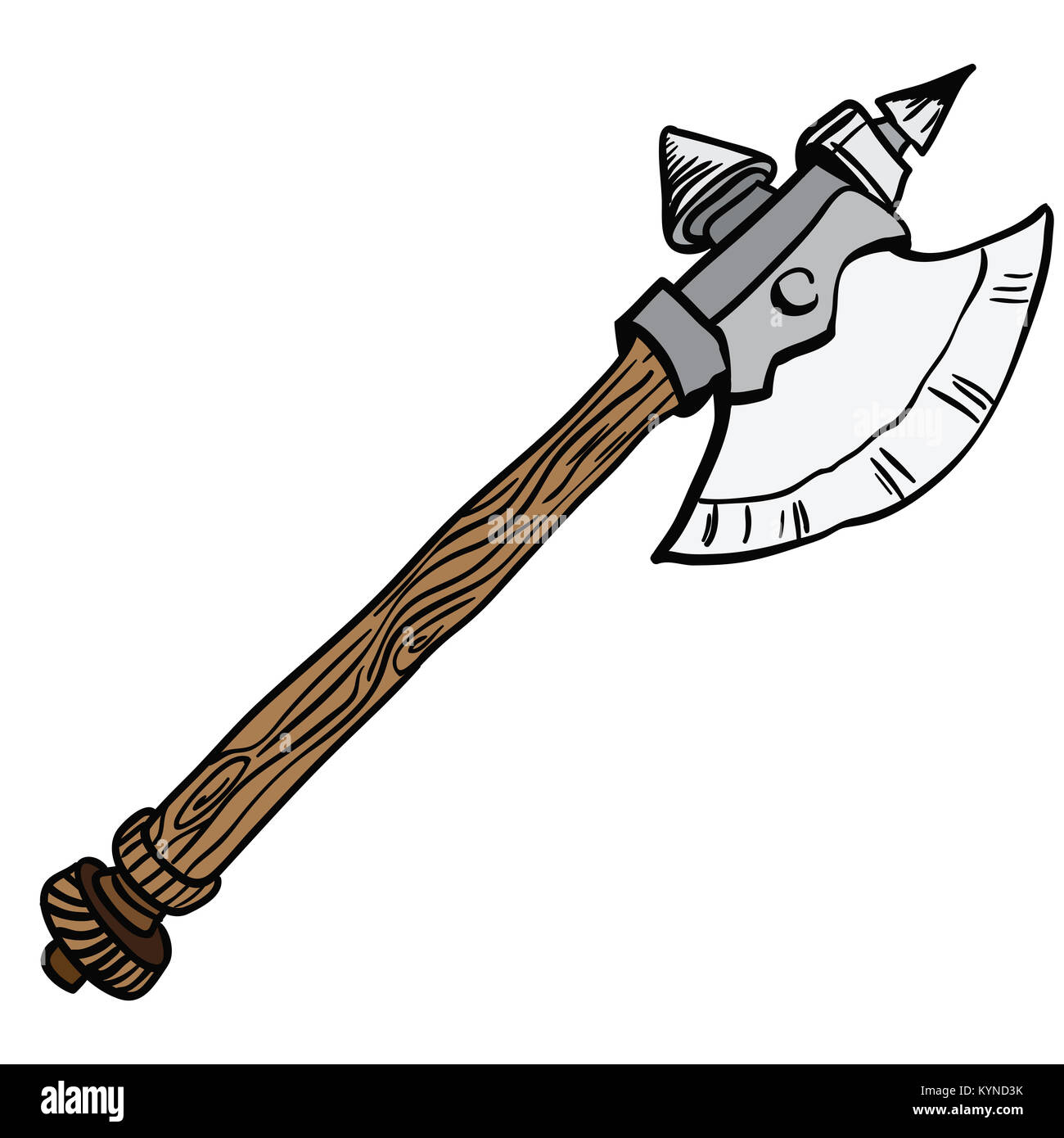 axe cartoon illustration isolated on white Stock Photo - Alamy