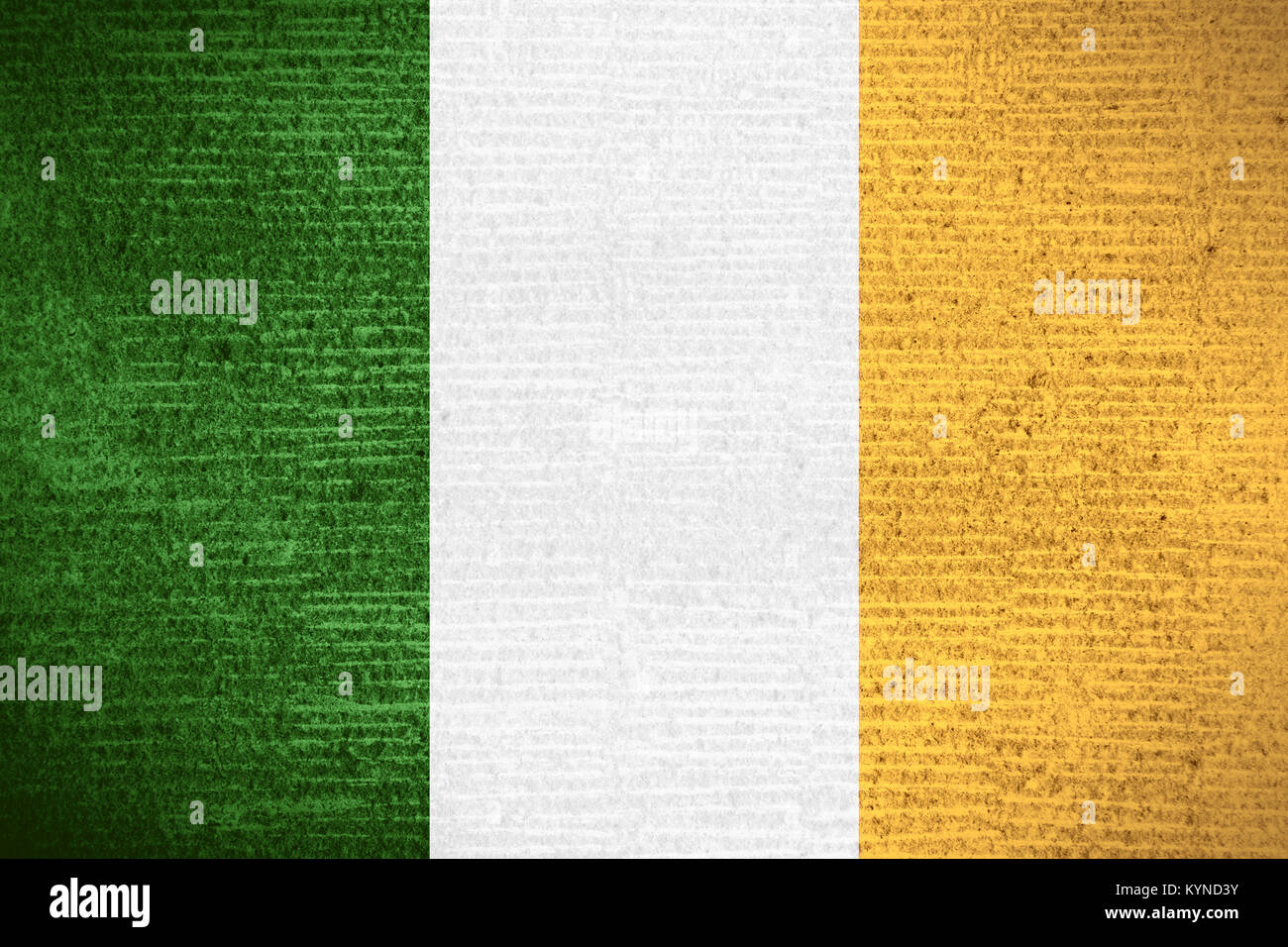 flag of Ireland or Irish banner on row pattern texture Stock Photo - Alamy