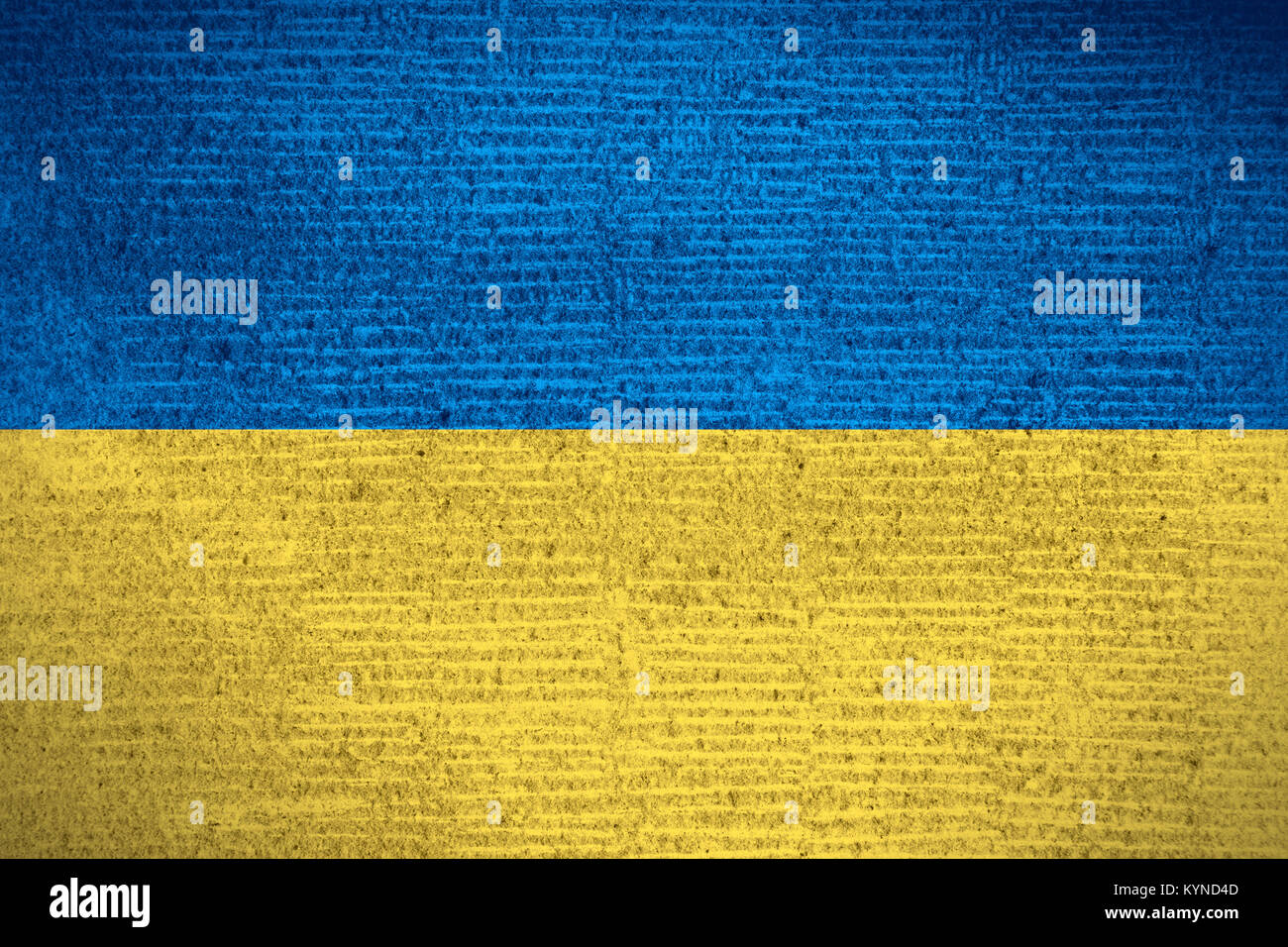 flag of Ukraine 0r Ukrainian banner on row pattern texture Stock Photo ...