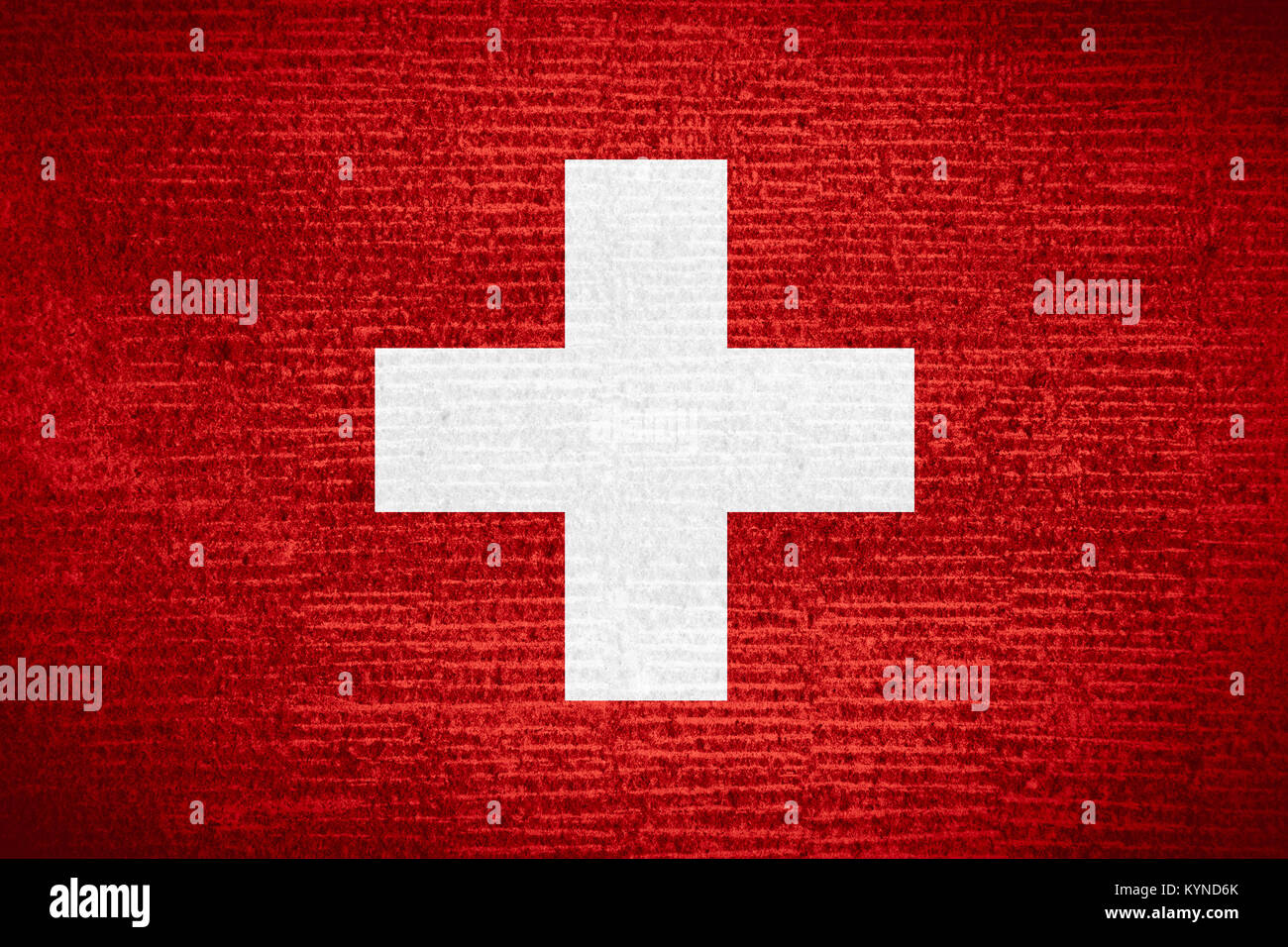 flag of Switzerland or Swiss banner on row pattern texture Stock Photo ...