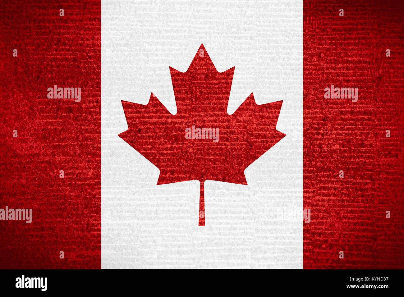 flag of Canada or Canadian banner on row pattern texture Stock Photo ...