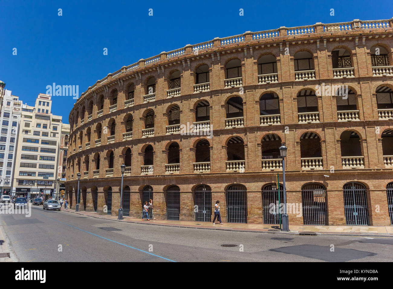 Bull ring in the historic center of Valencia, Spain Stock Photo - Alamy