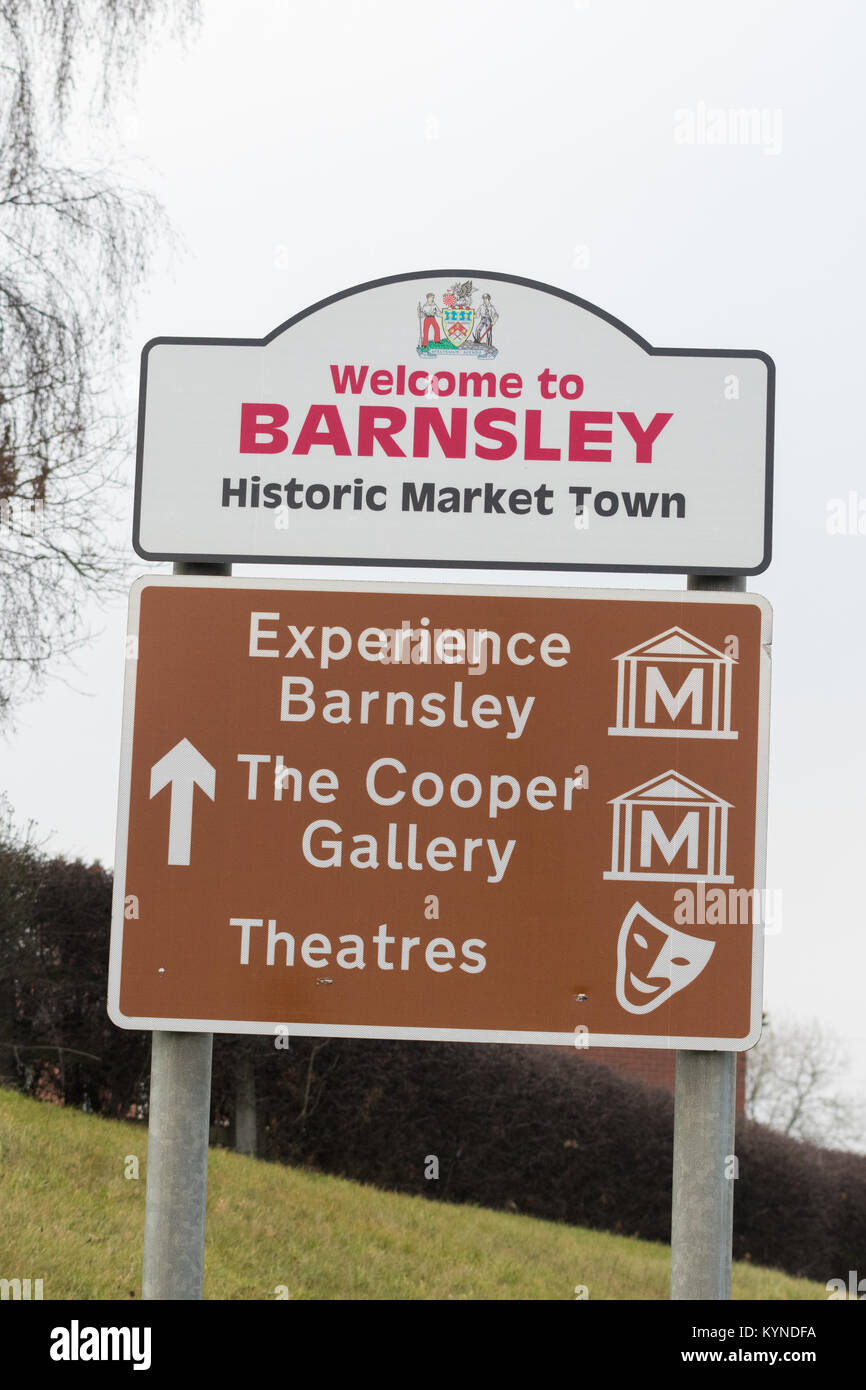 Welcome to barnsley sign hi-res stock photography and images - Alamy