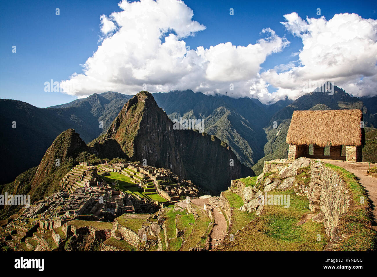 The ancient Incan ruins of Machu Picchu, Peru Stock Photo - Alamy