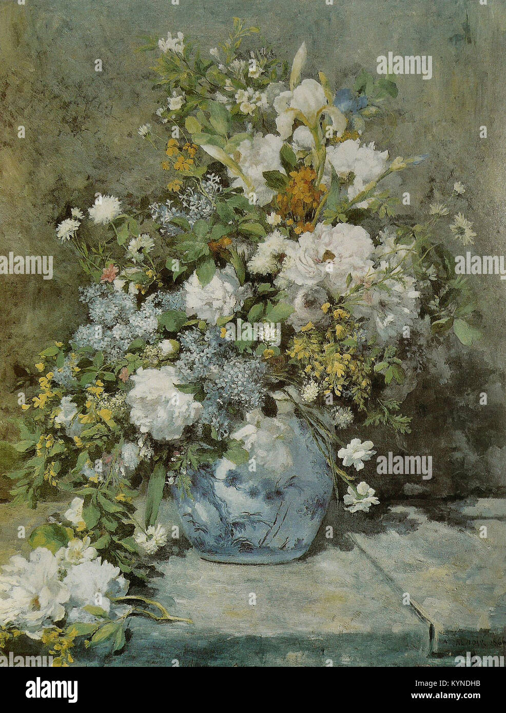 RENOIR Pierre-Auguste - Spring Bouquet 1866 Stock Photo - Alamy