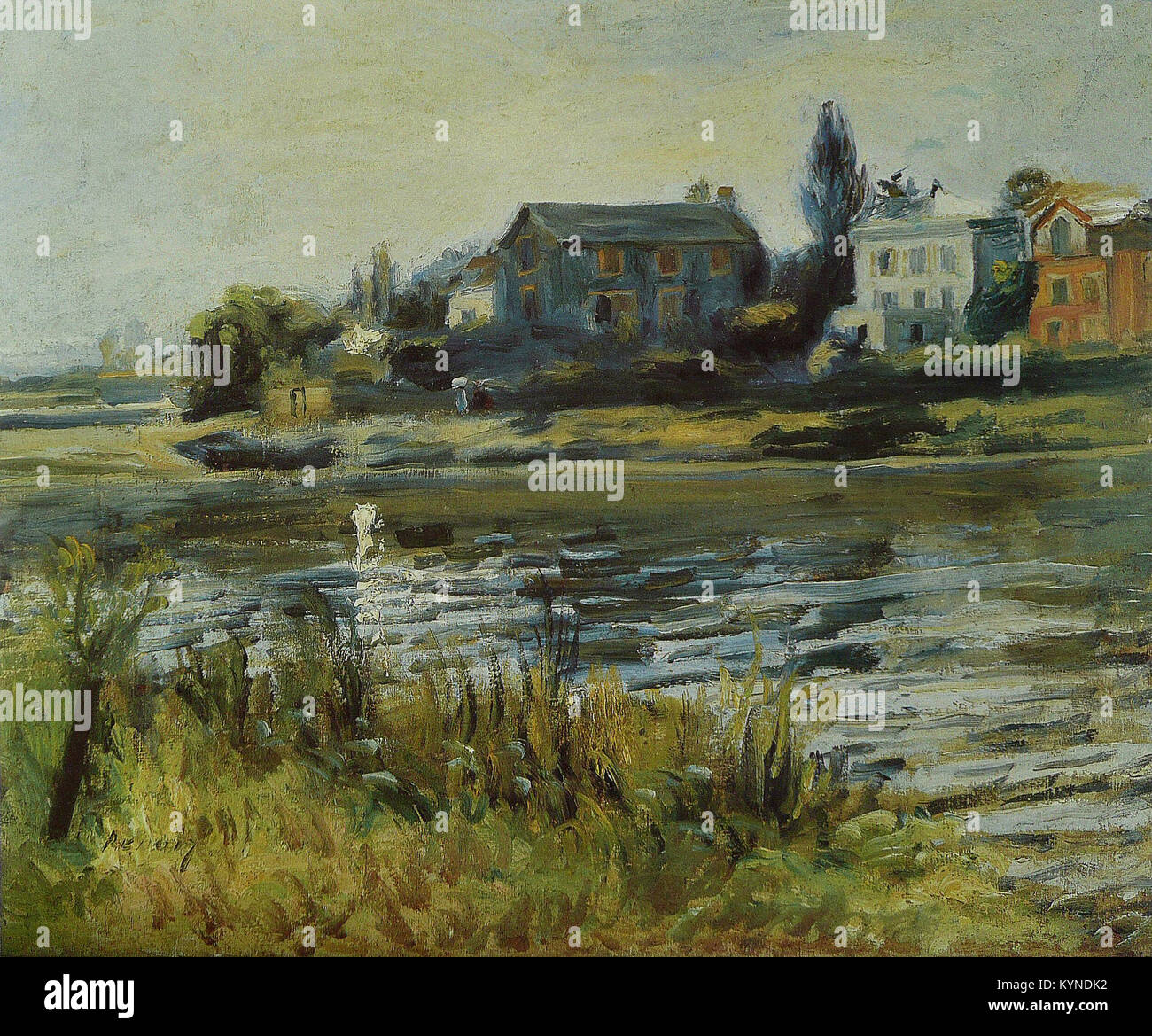 RENOIR Pierre-Auguste - The Seine at Chatou 1871 Stock Photo - Alamy
