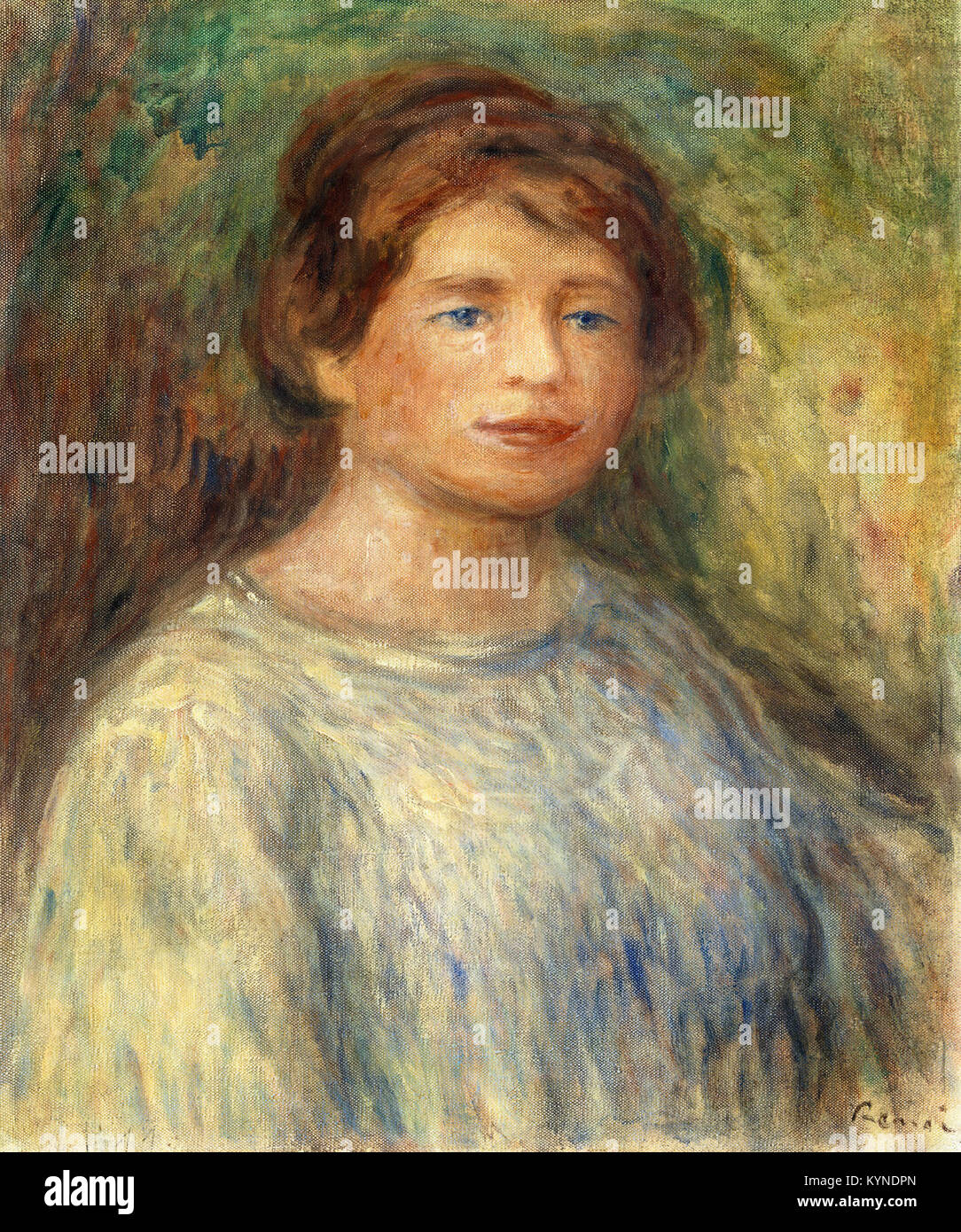 Pierre-Auguste Renoir - Portrait of a Woman Stock Photo - Alamy