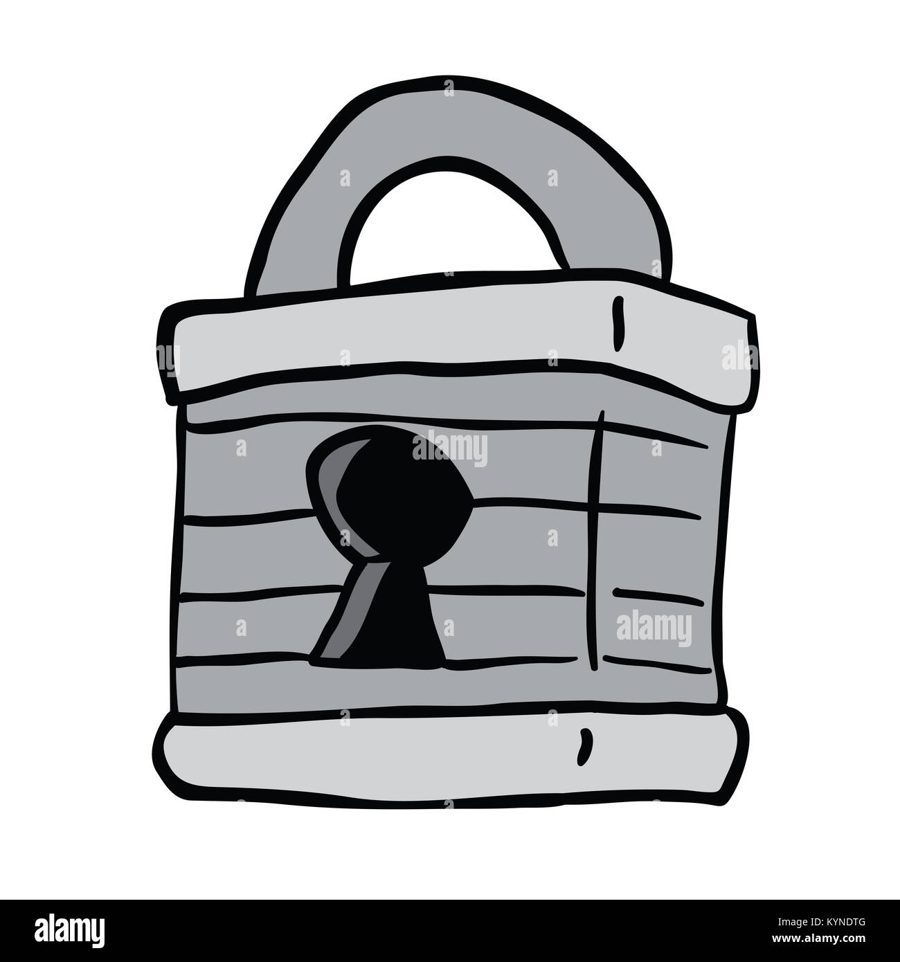 Cartoon padlock Cut Out Stock Images & Pictures - Alamy