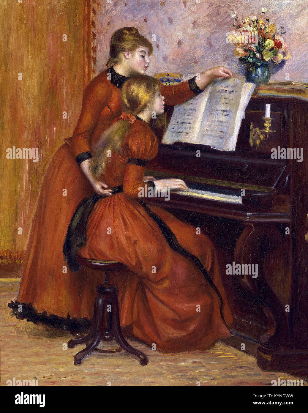RENOIR Pierre-Auguste - The Piano Lesson 1889 Stock Photo - Alamy
