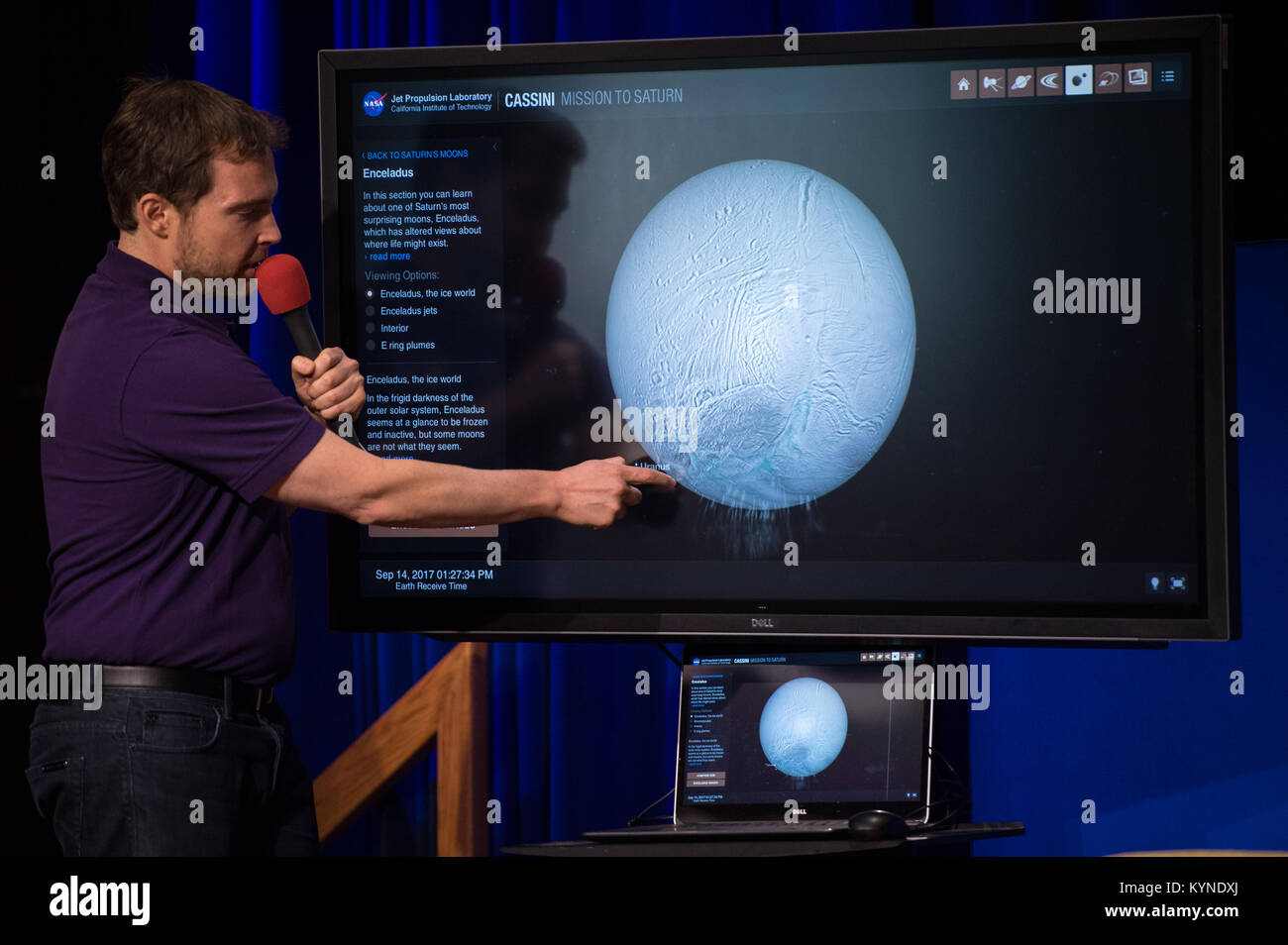 Jason Craig discussed the Cassini mission during a NASA Social at JPL ...