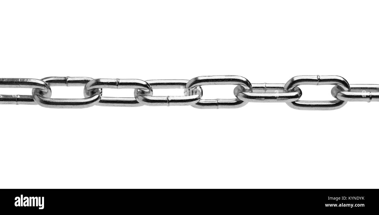 Metal chain isolated on white background Stock Photo - Alamy