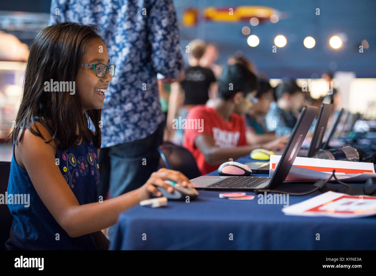 Participants use Autodesk Tinkercad to create digital 3D models at the ...